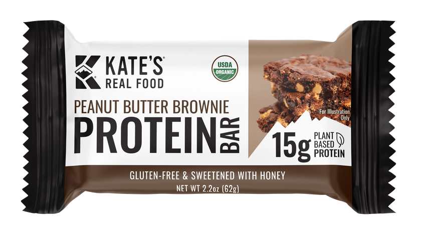 Chocolate Peanut Butter Protein Bars | Peanut Butter Brownie – Kate's ...