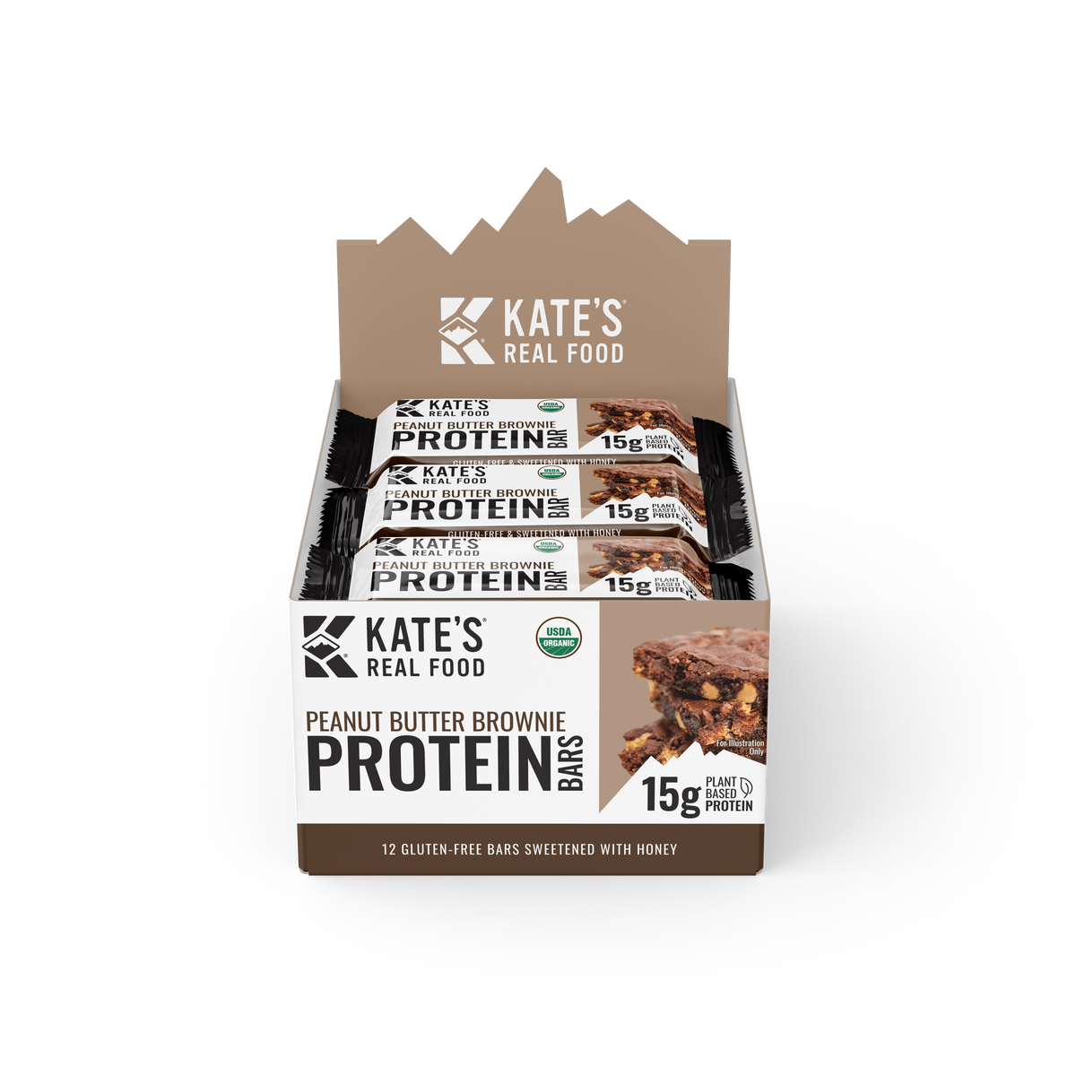 Peanut Butter Brownie Protein Bars – Kate's Real Food