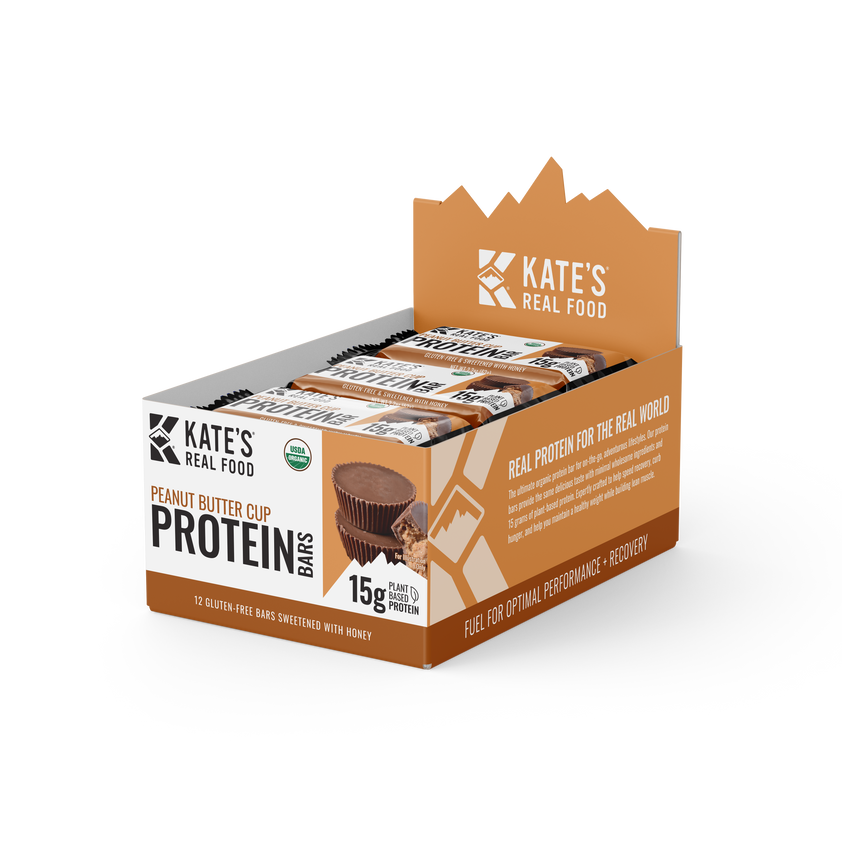 Peanut Butter Cup Protein Bars | Kate's Real Food