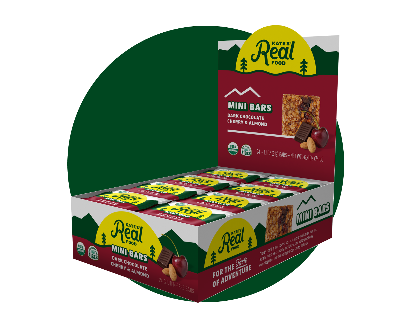 Organic Mini Snack Bars | Gluten-Free Snacks – Kate's Real Food